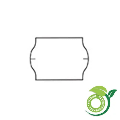 Removable Adhesive Labels Meto 9506166 | 26x16mm White Wave Edge Labels ...